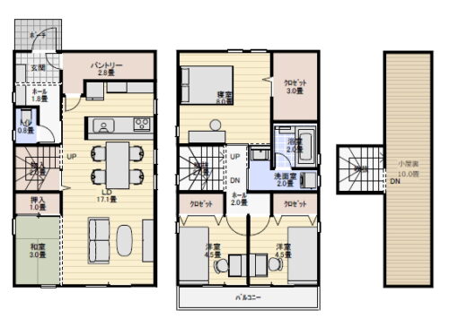 30坪で二階建ての4LDKは可能？おすすめ間取りとメリット・デメリットを紹介！ | ありちーぬブログ